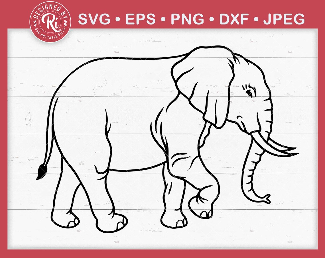 Elephant Svg Safari Animals Svg Elephant Clipart Elephant - Etsy