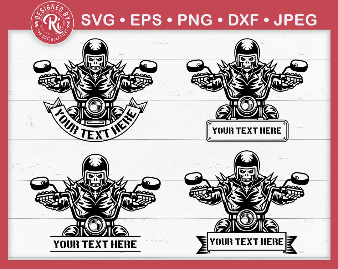 Motorcycle Monogram Svg, Skull Motorcycle Svg, Bike Svg, Motorcycle ...