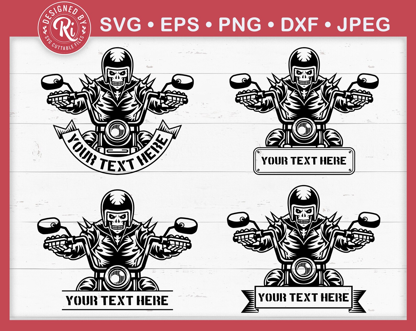 Motorcycle Monogram Svg Skull Motorcycle Svg Bike Svg - Etsy
