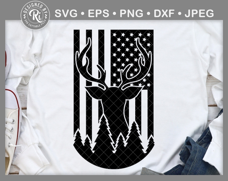 Deer Monogram Svg Hunting Svg Deer Cut File Buck Svg Deer - Etsy