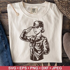 Female Veteran SVG, United States Army, Lady Soldier, Patriotic ...