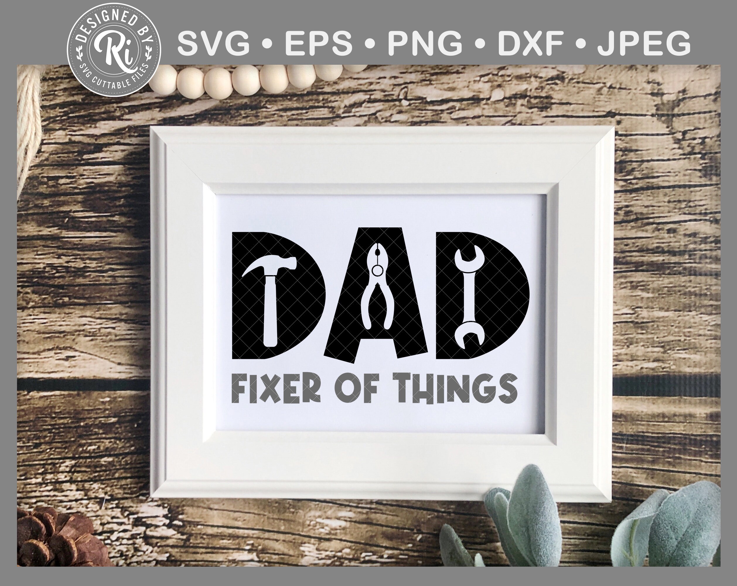 Dad Fixer of Things Svg Dad Svg Father Svg Tools Svg Best | Etsy