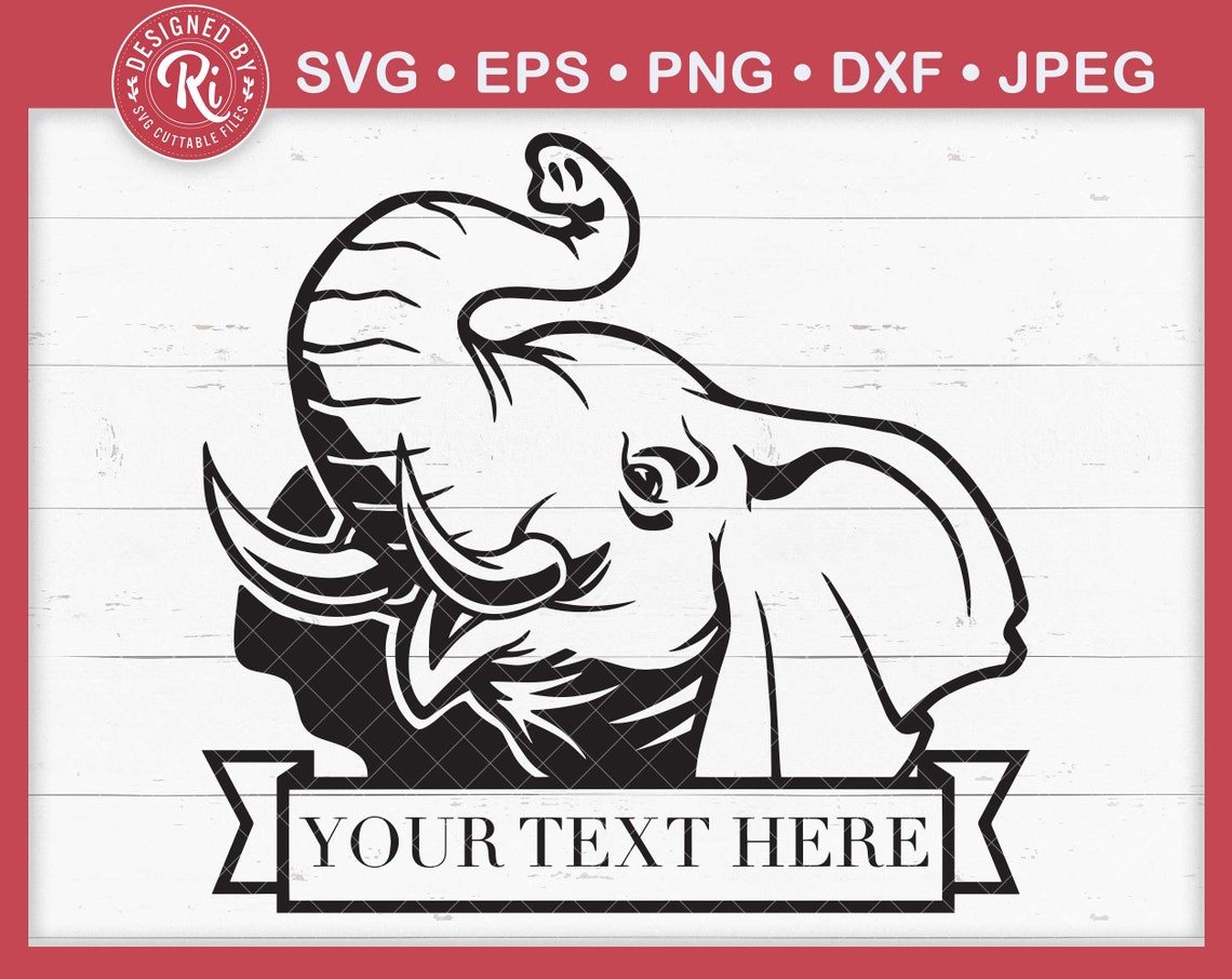 Elephant Monogram Svg Safari Animal Svg African Svg Nature - Etsy