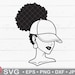 African American Woman Wearing A Cap Svg, Black Woman Svg, Periodt Svg ...