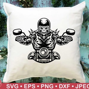 Skull Rider Svg, Biker Skull, Big Bike, Motorcycle, Ride or Die, Life ...
