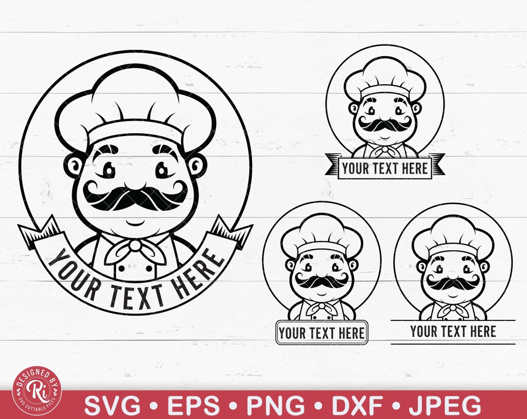 Chef Logo Svg, Chef Monogram, Restaurant Logo, Kitchen Logo, Chef ...