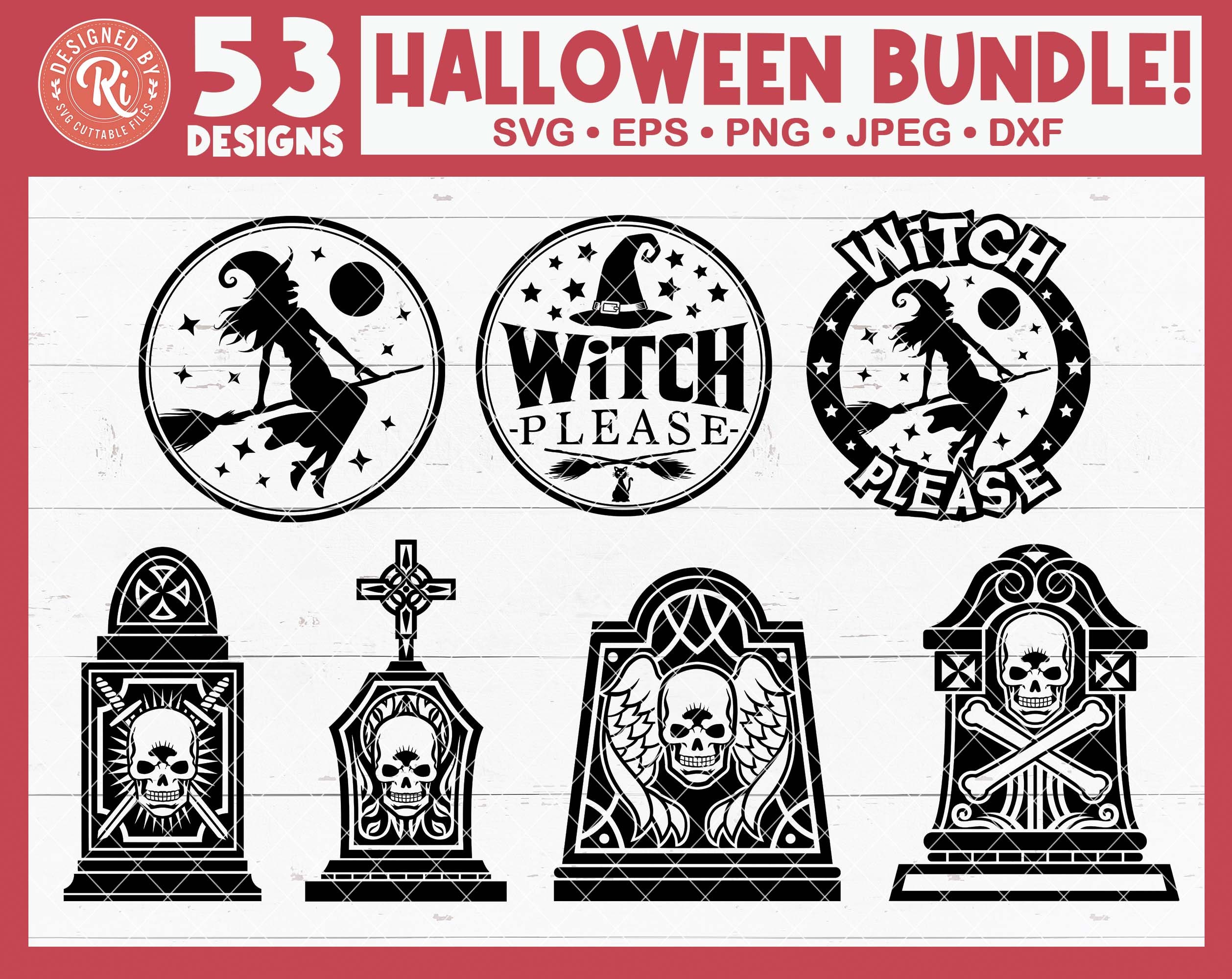 Halloween Svg Bundle, Halloween Clipart Bundle, Halloween Cut Files ...