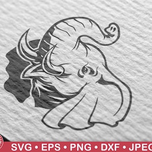 Elephant Head Svg, Elephant Trunk, Safari Animals, Elephant Clipart ...