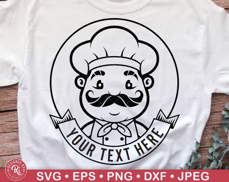 Chef Logo Svg Chef Monogram Restaurant Logo Kitchen Logo - Etsy