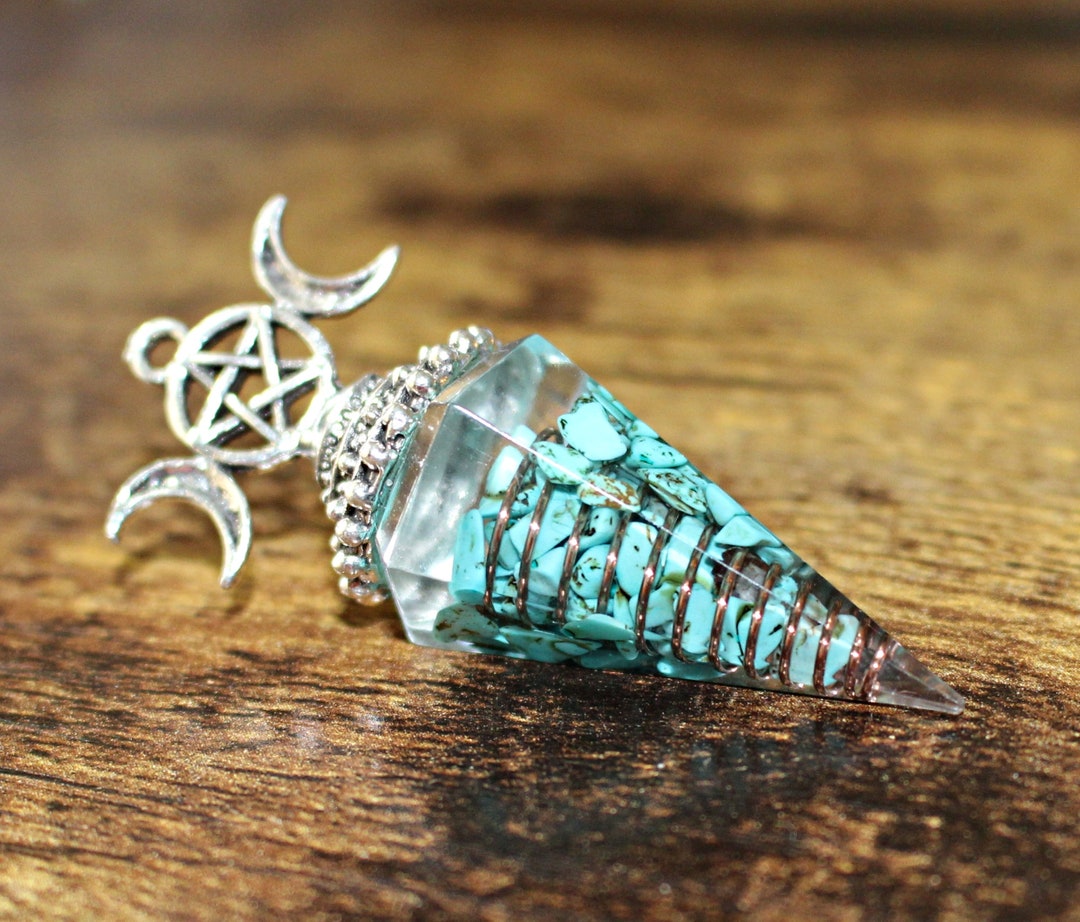 Haunted Wizard Pendant With the Power of 4 Spells - Etsy