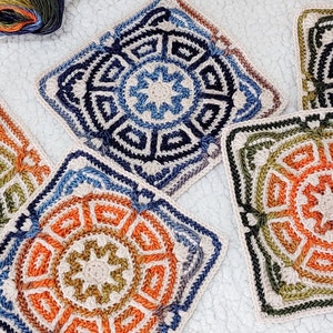 Mosaic Aura Crochet Square Pattern: Overlay Technique (PDF Pattern) - Etsy