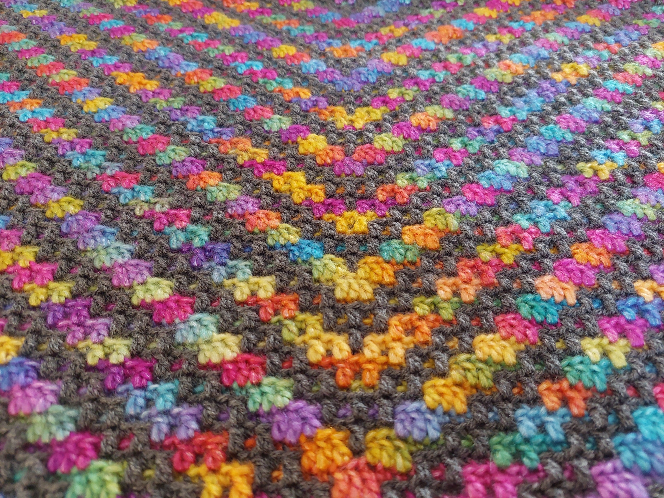 Overlay Mosaic Crochet Blanket Pattern Flying South. Rainbow - Etsy
