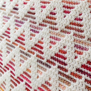 Mosaic Crochet Blanket Pattern: Two-sided Zigzag (PDF Pattern) - Etsy