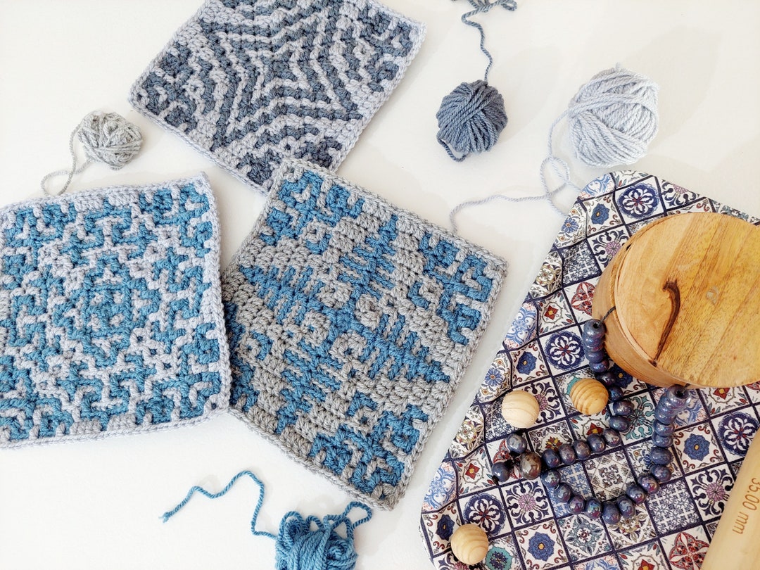 Autumn Mosaic Jewels. Overlay Mosaic Crochet in Rounds From Center Out ...