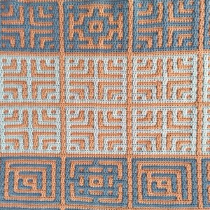 Geometric Mosaic Afghan/blanket Pattern Mix and Match. Chart for Each ...