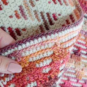 Mosaic Crochet Blanket Pattern: Two-sided Zigzag (PDF Pattern) - Etsy