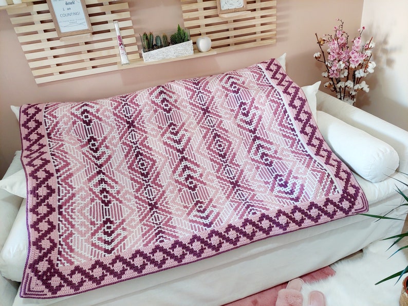 Happy Together. Overlay Mosaic Crochet Afghan/blanket Pattern. - Etsy