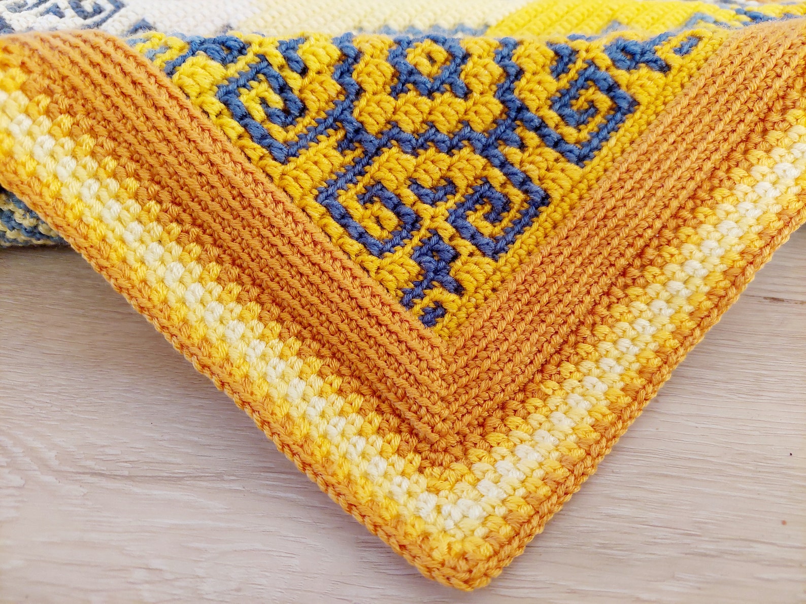 Overlay Mosaic Crochet in Rows Afghan/blanket Pattern Ellas - Etsy