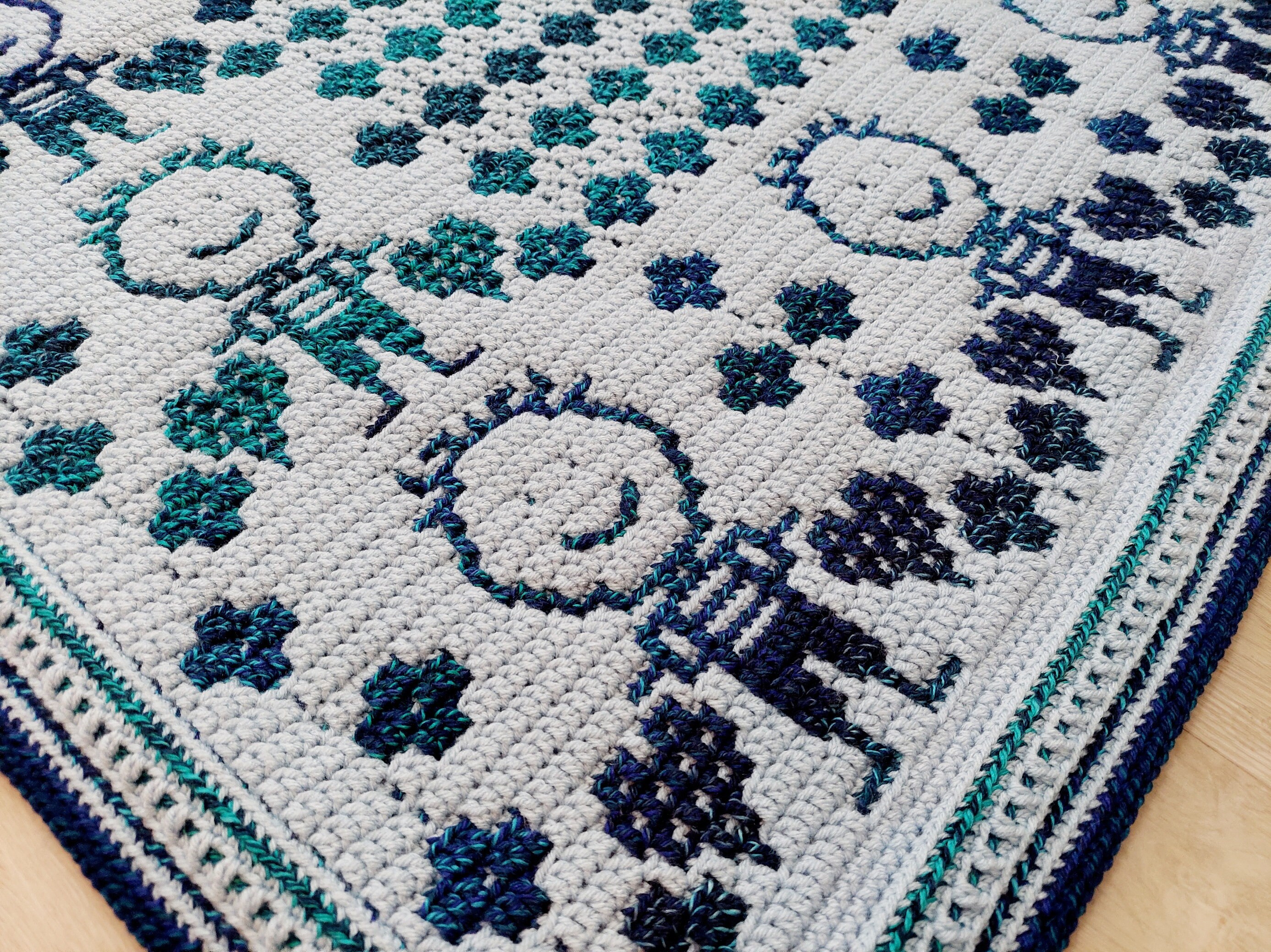 Overlay Mosaic Crochet Baby Afghan/blanket Pattern My Precious - Etsy