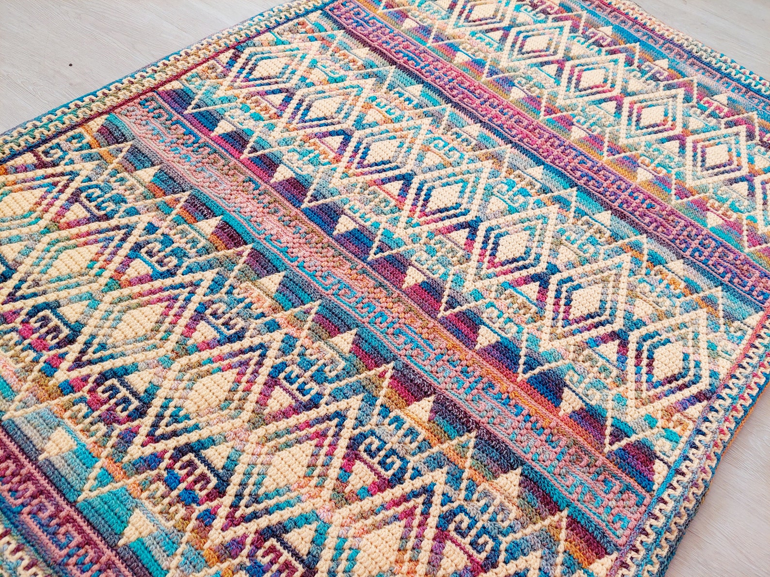 Overlay Mosaic Crochet Afghan/blanket Pattern Ancient Stories. - Etsy UK