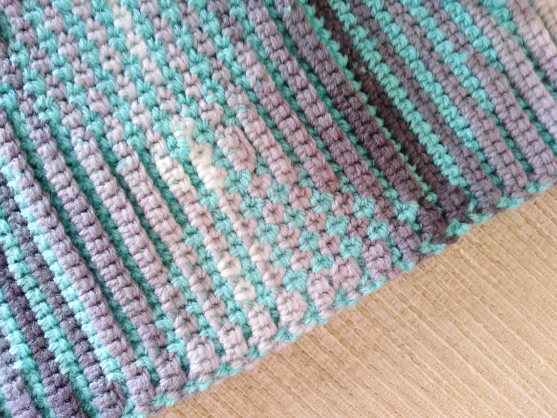 Easy geometric mosaic crochet afghan/blanket pattern Dancing | Etsy