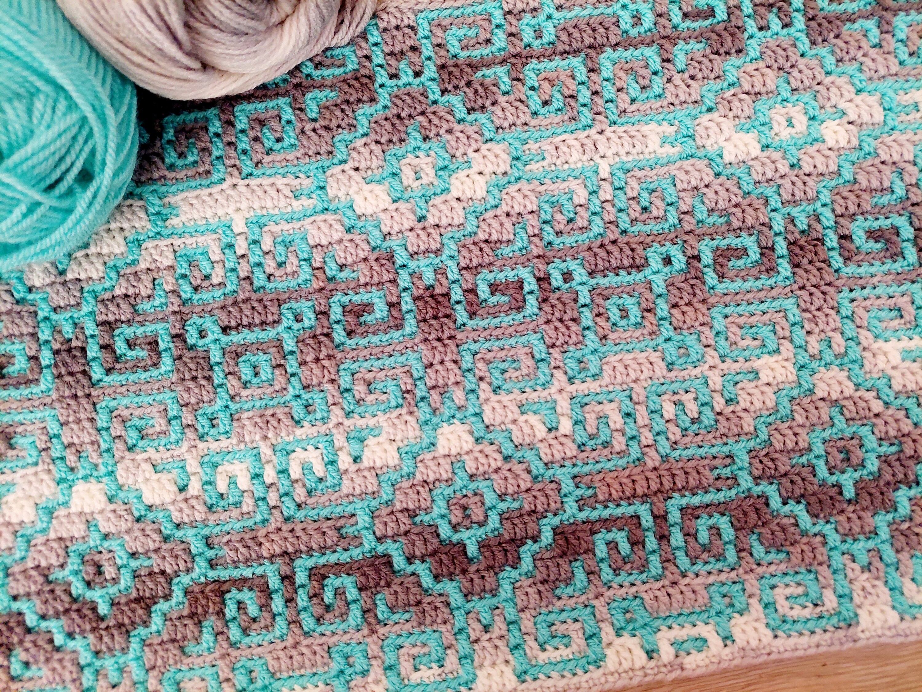 Overlay Mosaic Crochet in Rows Afghan/blanket Pattern Ellas - Etsy