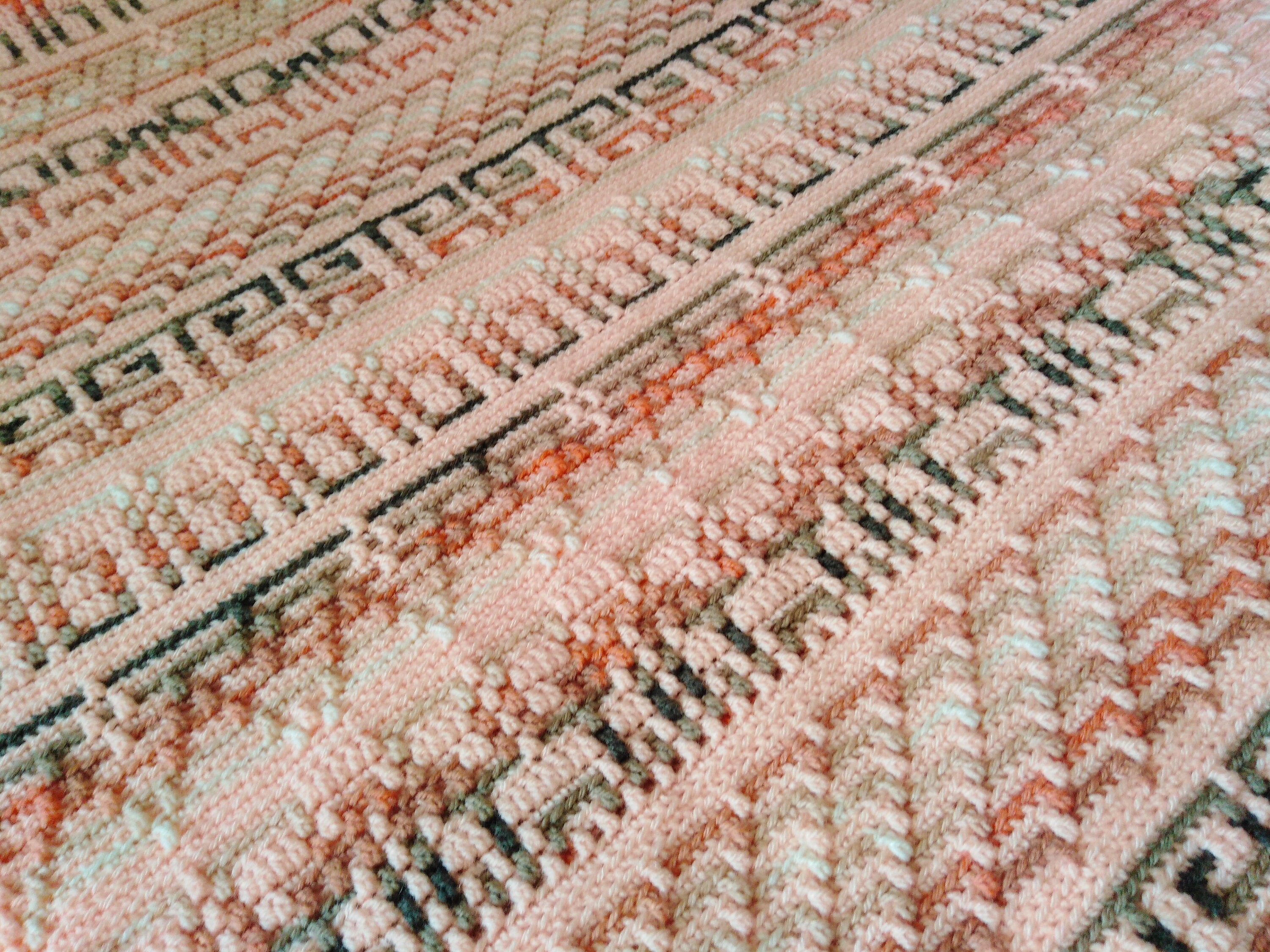 Mosaic afghan/blanket pattern Mysterious Mosaic. Chart for | Etsy