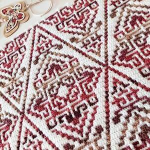 AZTECANA: Overlay Mosaic Crochet Blanket Pattern, Charts & Written ...