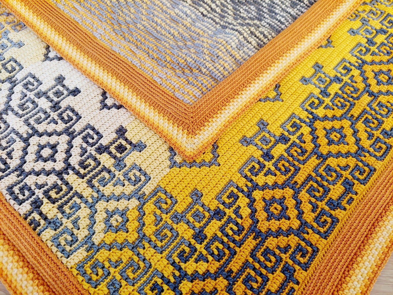 Overlay Mosaic Crochet in Rows Afghan/blanket Pattern Ellas - Etsy