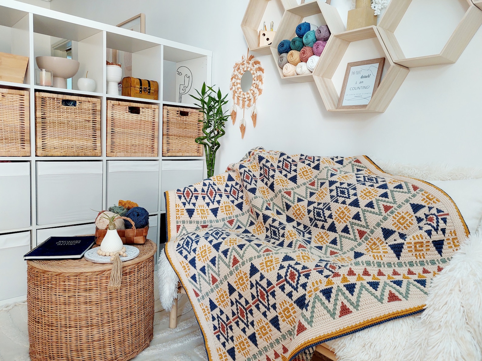 SHANDIIN: Overlay Mosaic Crochet Blanket Pattern, Charts and Written ...