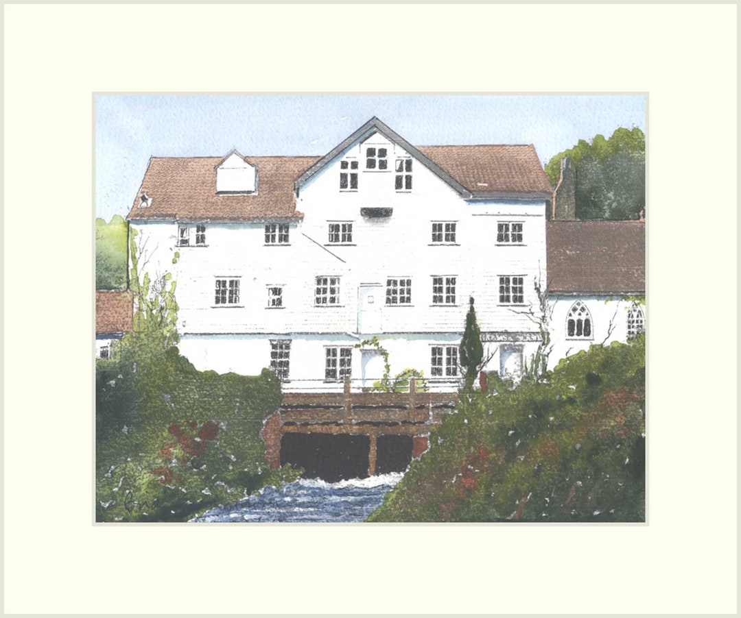 Ellingham Mill Norfolk an Original 9x7 Inch Watercolour - Etsy UK