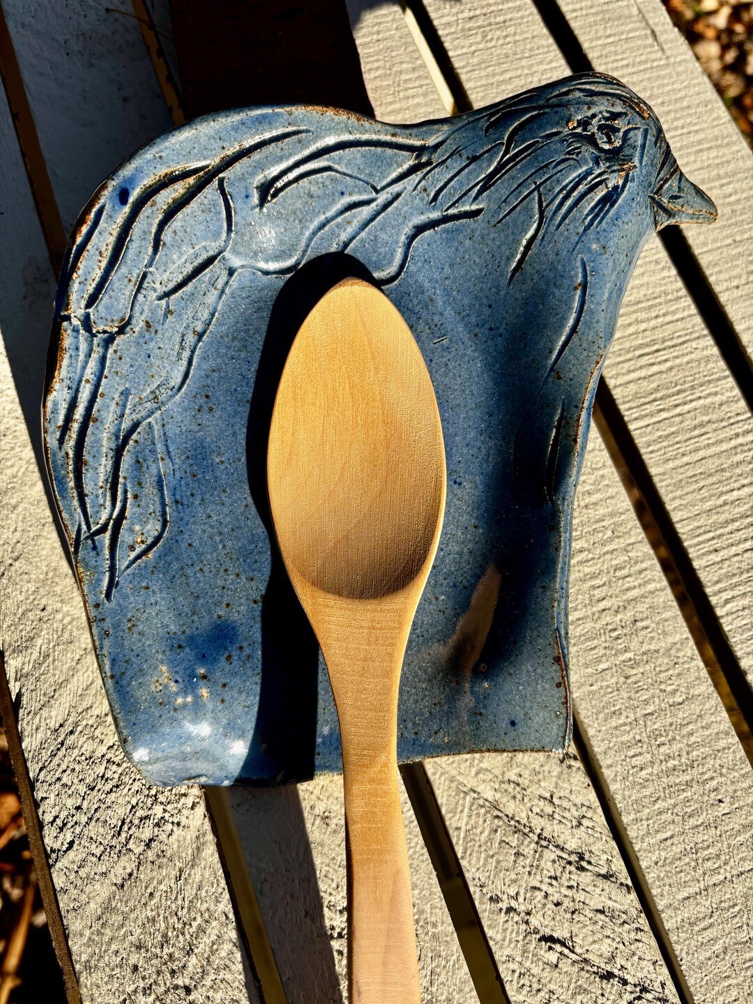 Ceramic Bird Spoon Rest, Pottery Spoon Rest, Bluebird Spoon Rest - Etsy