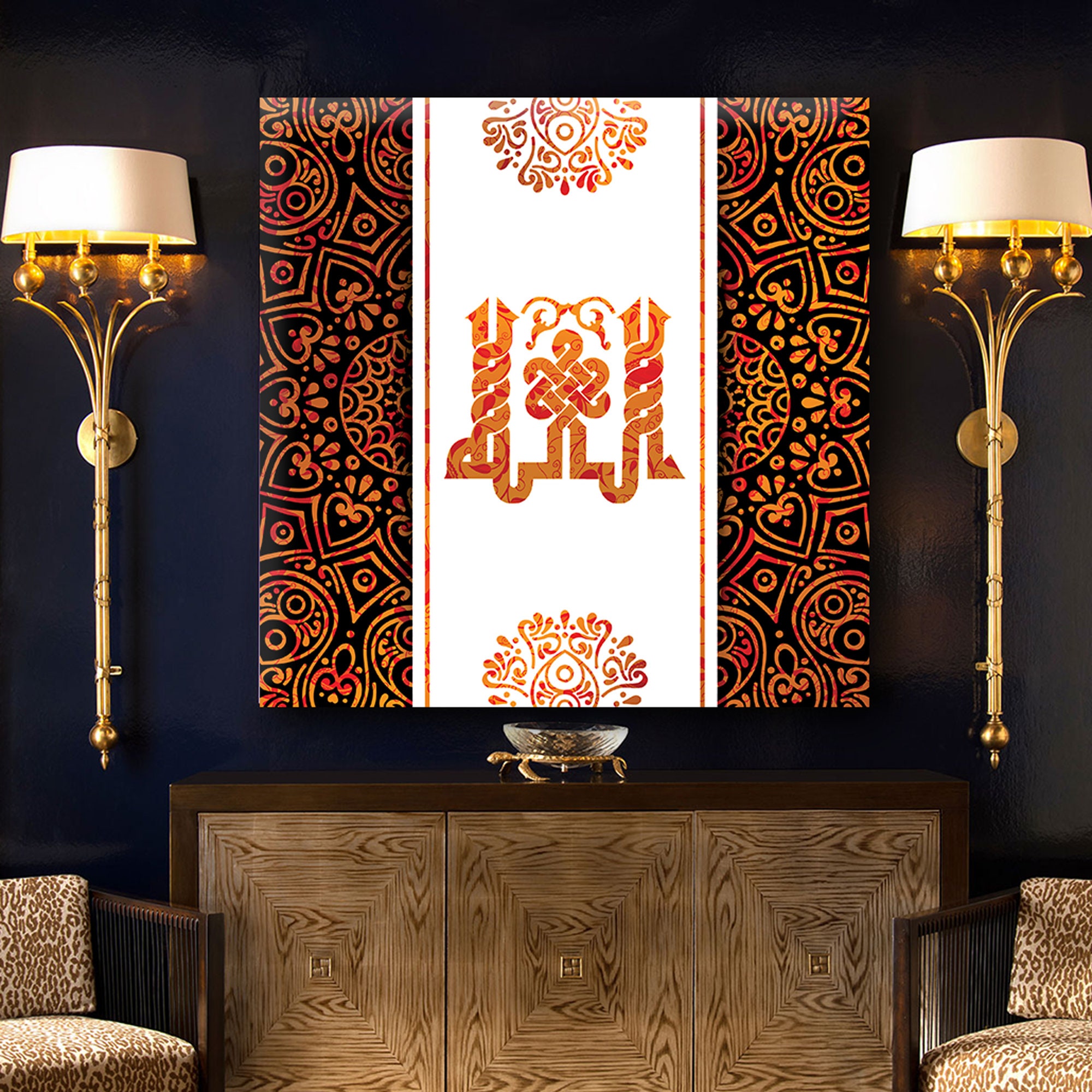 Islamic Wall Art Allah Islamic Calligraphy Wall Art - Etsy