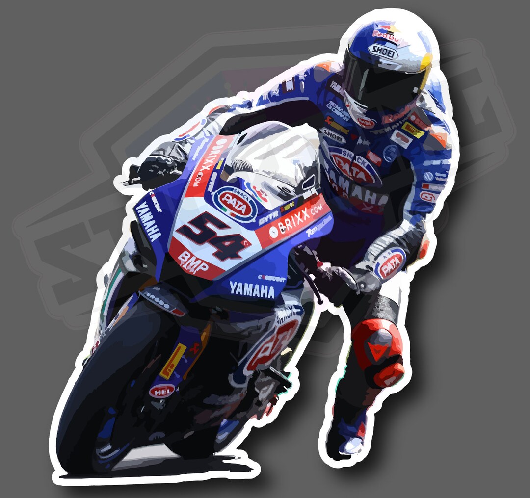 Toprak Razgatlıoğlu #54 Sticker Decal World Superbikes WSBK - 100mm - Etsy