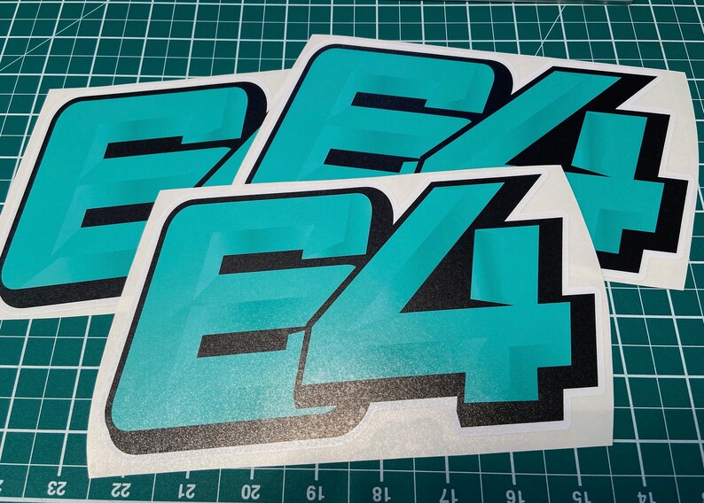 3 X Custom Racing Numbers Vinyl Stickers Decals Race - Etsy
