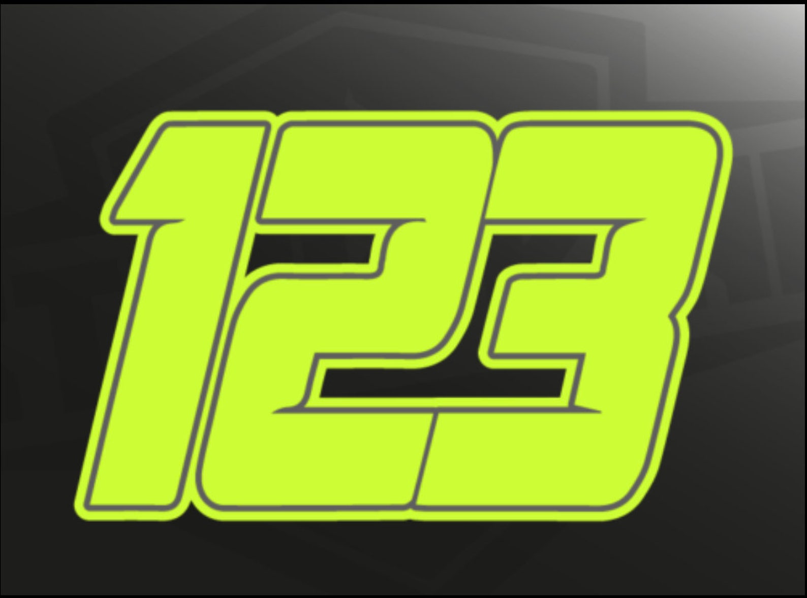 3 X Custom Race Numbers Vinyl Stickers/decals Fluorescent - Etsy