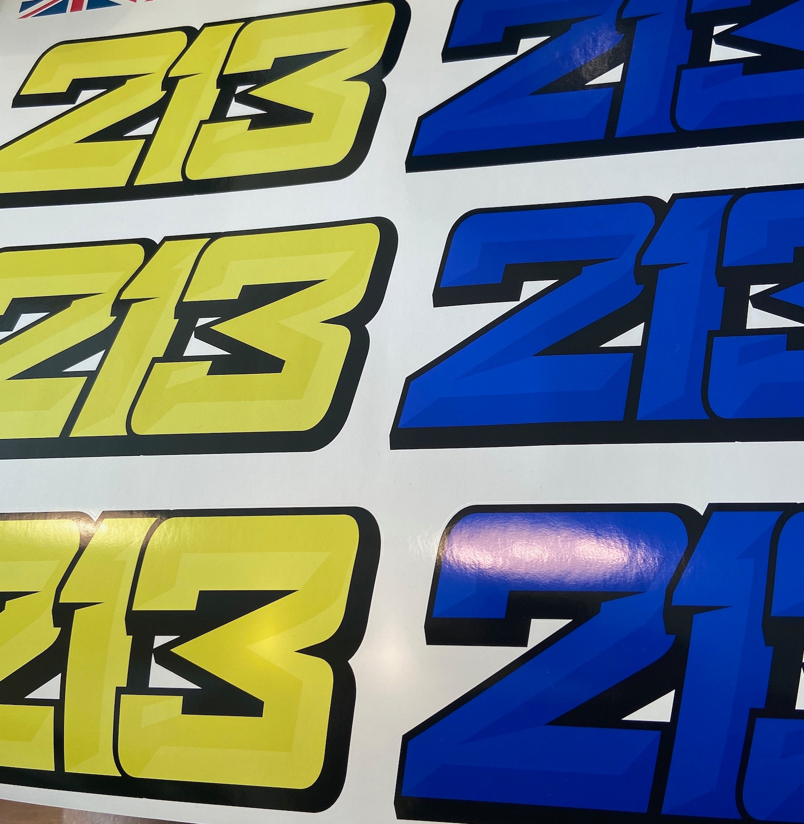 3 X Custom Racing Numbers Vinyl Stickers Decals Race - Etsy