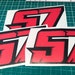 3 X Custom Racing Numbers Vinyl Stickers Decals Race Motorcycle ...