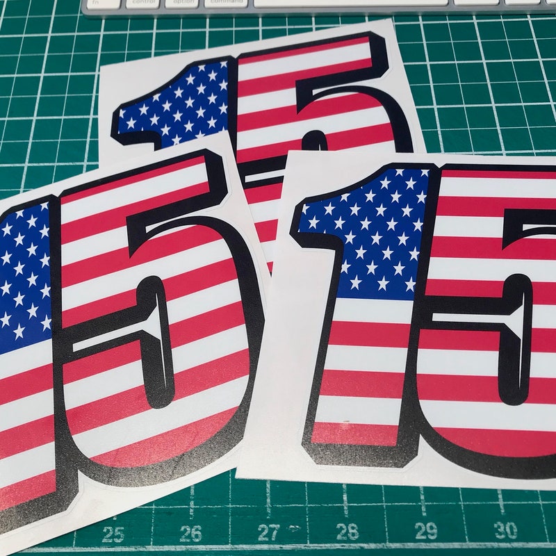 Usa Number Decals - Etsy