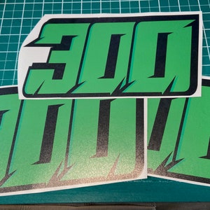 3 X Custom Racing Numbers - Vinyl Stickers Decals - Race Motorcycle ...