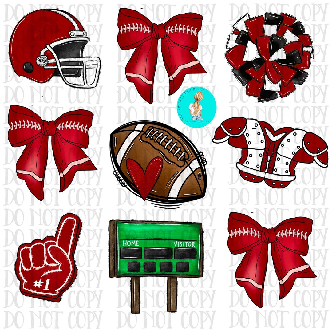Football Season Png,sublimation Design, Red Football, Football Shirt ...