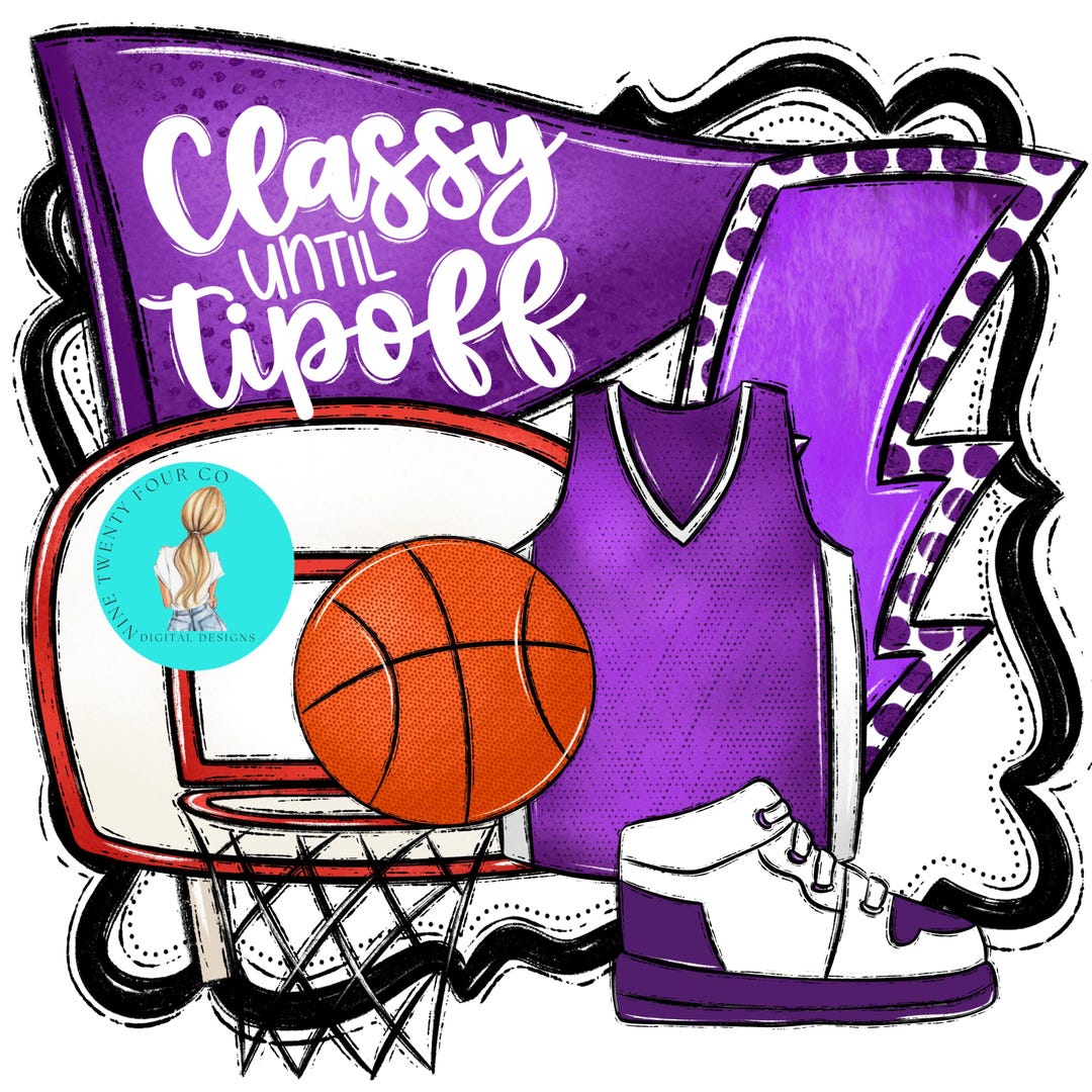 Classy Till Tip-off, Purple Basketball Png, Basketball Design ...