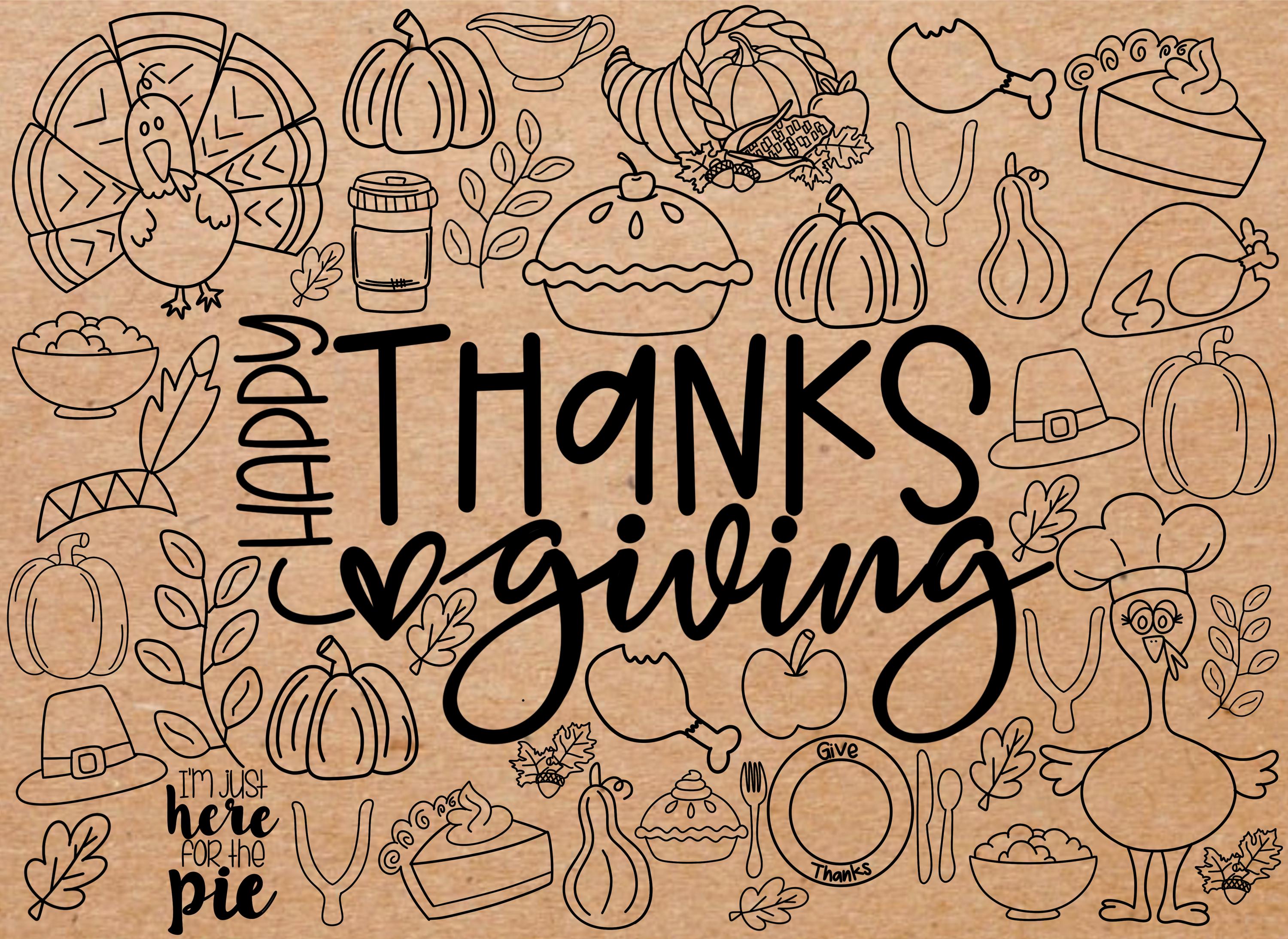 Thanksgiving Banner Template, Painted Banner Template, Editable ...