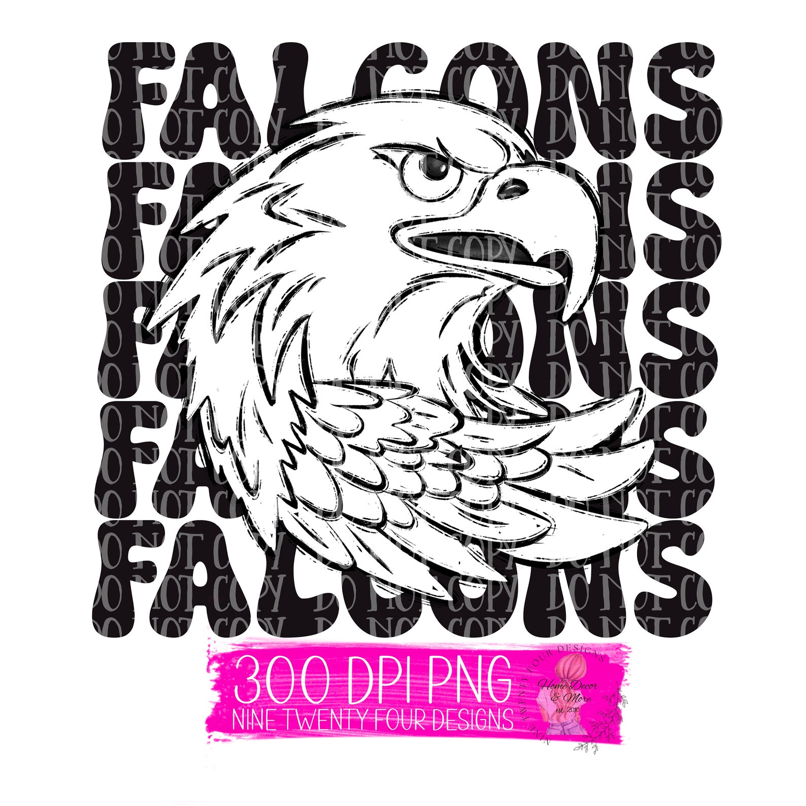 Falcons Spirit Png, Falcons Spirit Wear Png, Sublimation Png, Printable ...