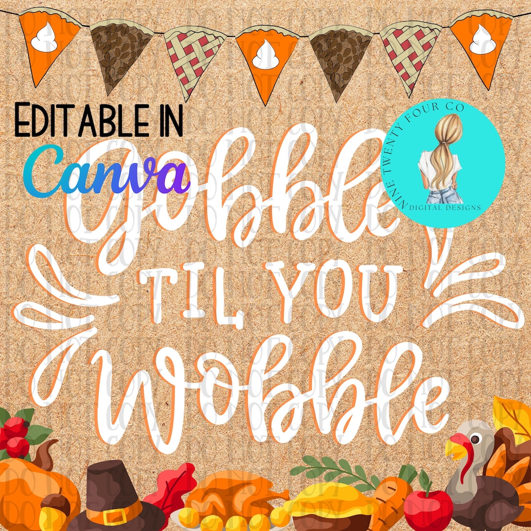 Thanksgiving Banner Template, Painted Banner Template, Editable ...