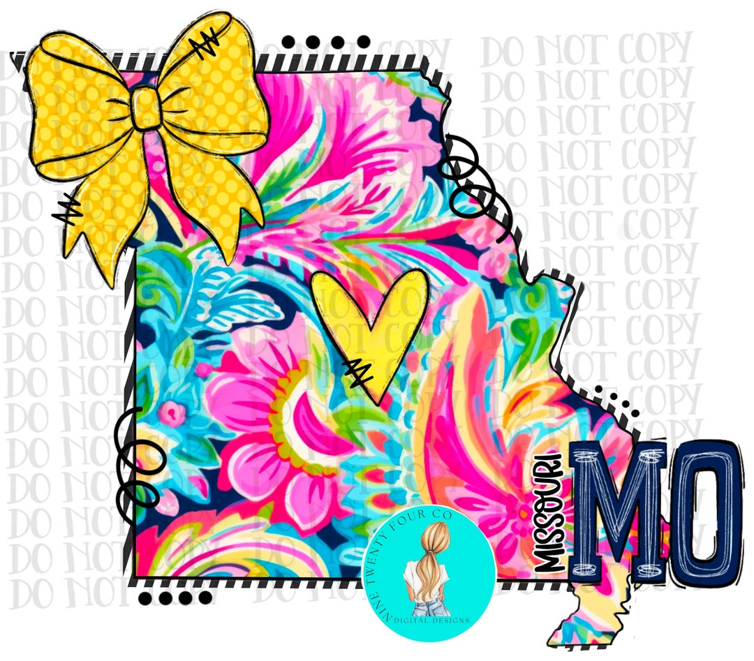 Preppy Missouri Png, Mizzou Png, Printable PNG, Sublimation Png, DTF ...