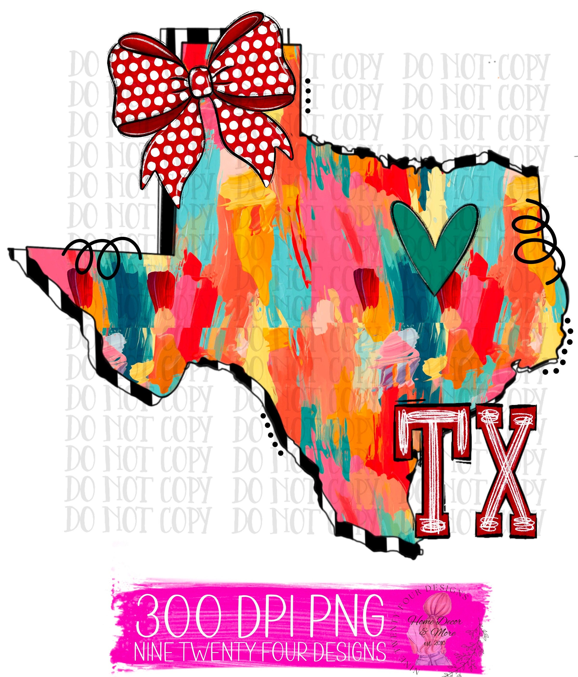 Texas Png, State of Texas Png, Printable PNG, Sublimation Png, DTF Png ...
