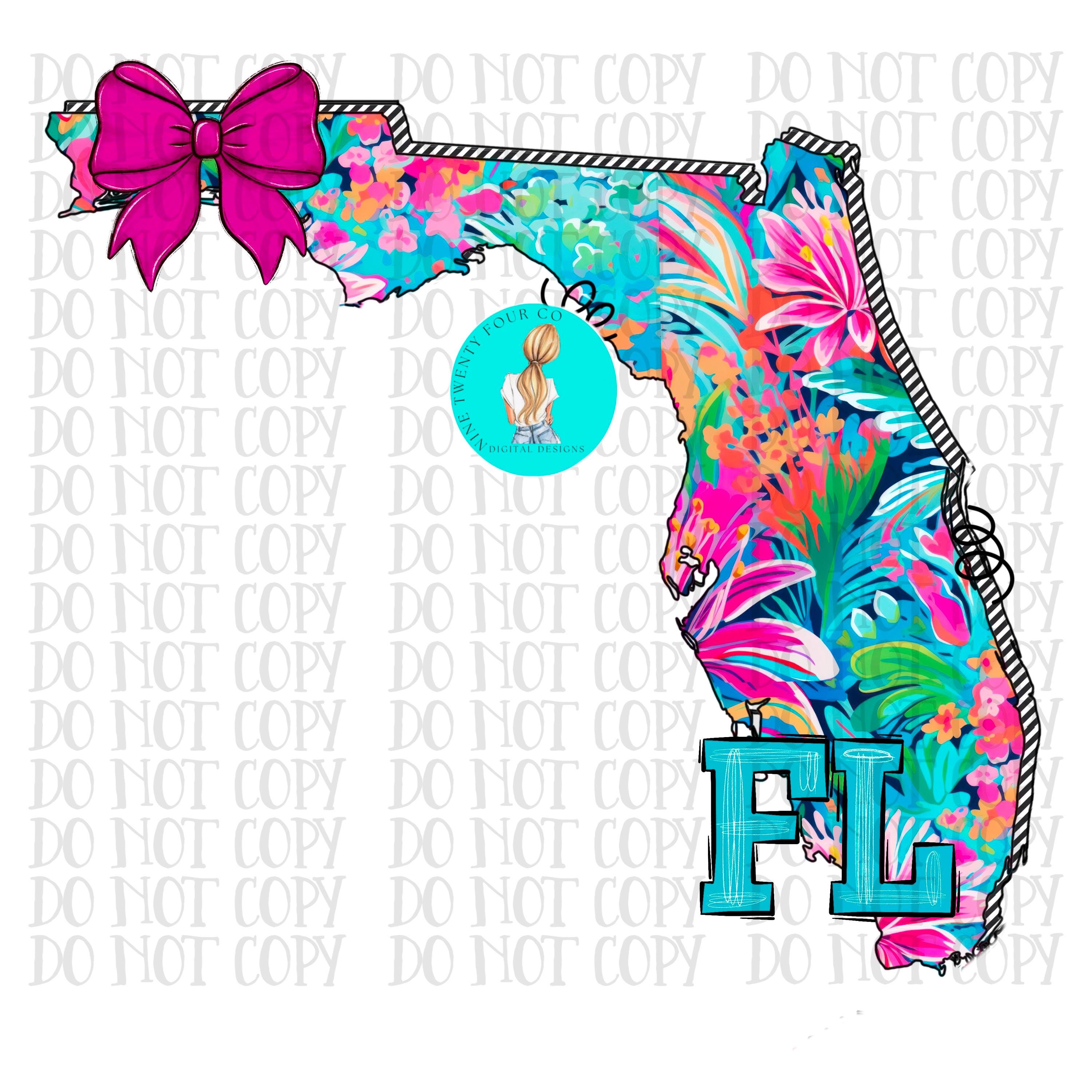 Preppy Florida Png, Florida Png, Printable PNG, Sublimation Png, DTF ...
