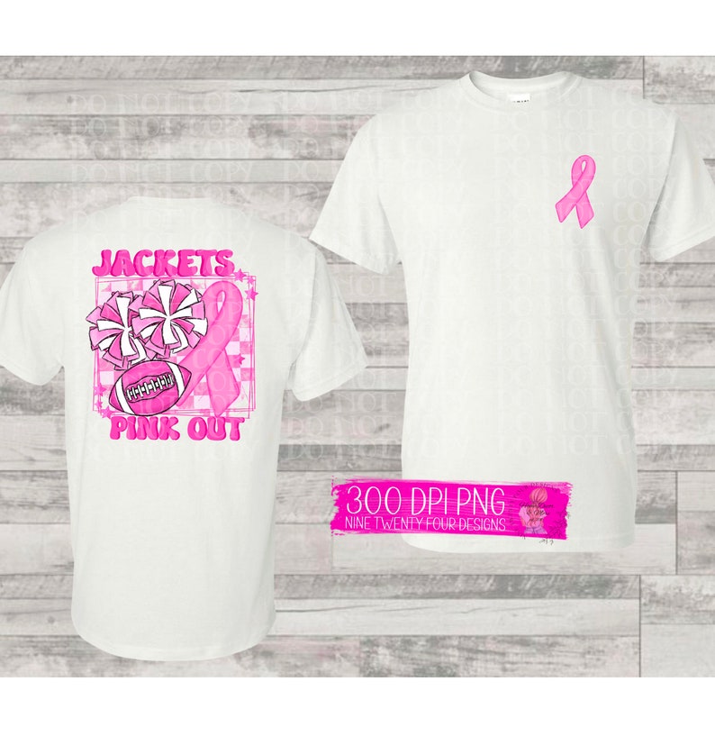 Jackets Pink Out Spirit Png, Jackets Spirit Wear Png, Sublimation Png ...