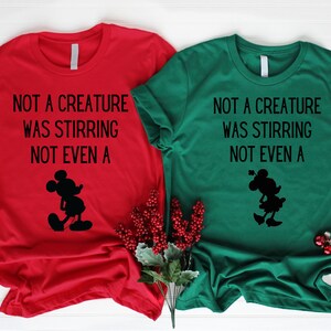 Couples Shirts // Not a Creature Was Stirring // Epcot // Holiday ...